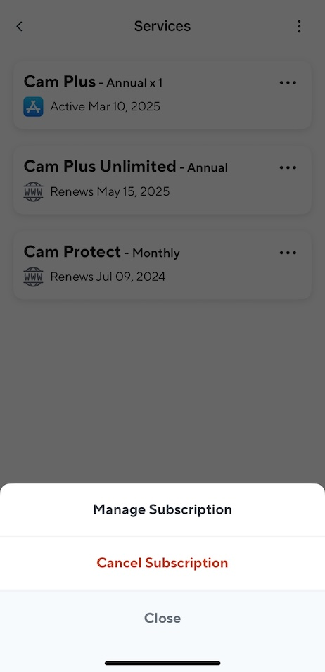 How do I make changes to my subscription through IAP? – Wyze